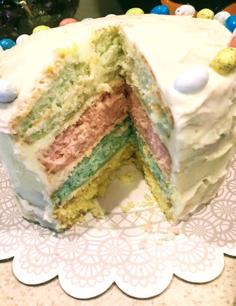 Easter Pastel Layer Cake • Farmhouse Magic Blog